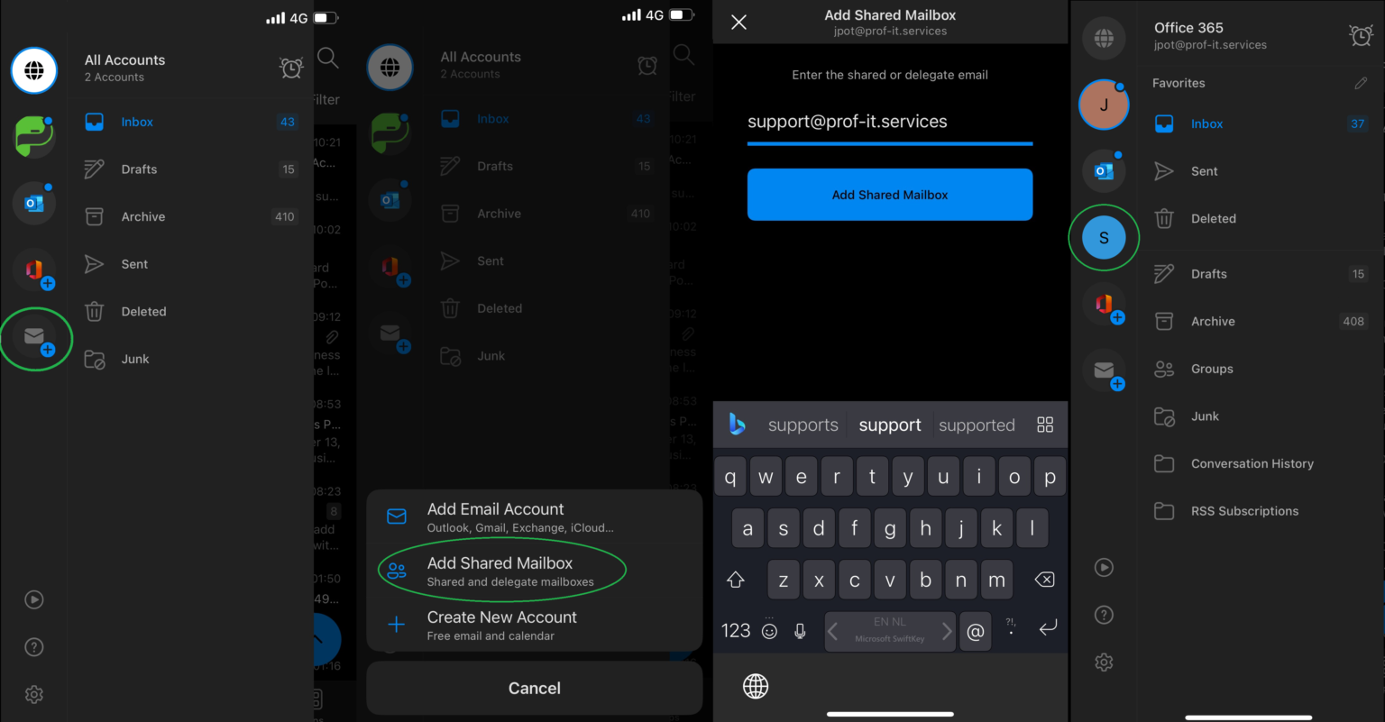 Send email from a second email address, Alias or shared mailbox with ...