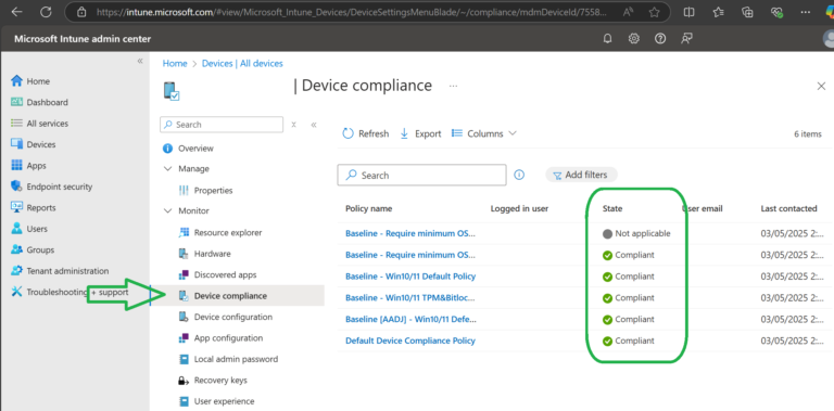 Intune Device Compliance and remediation - Prof-IT